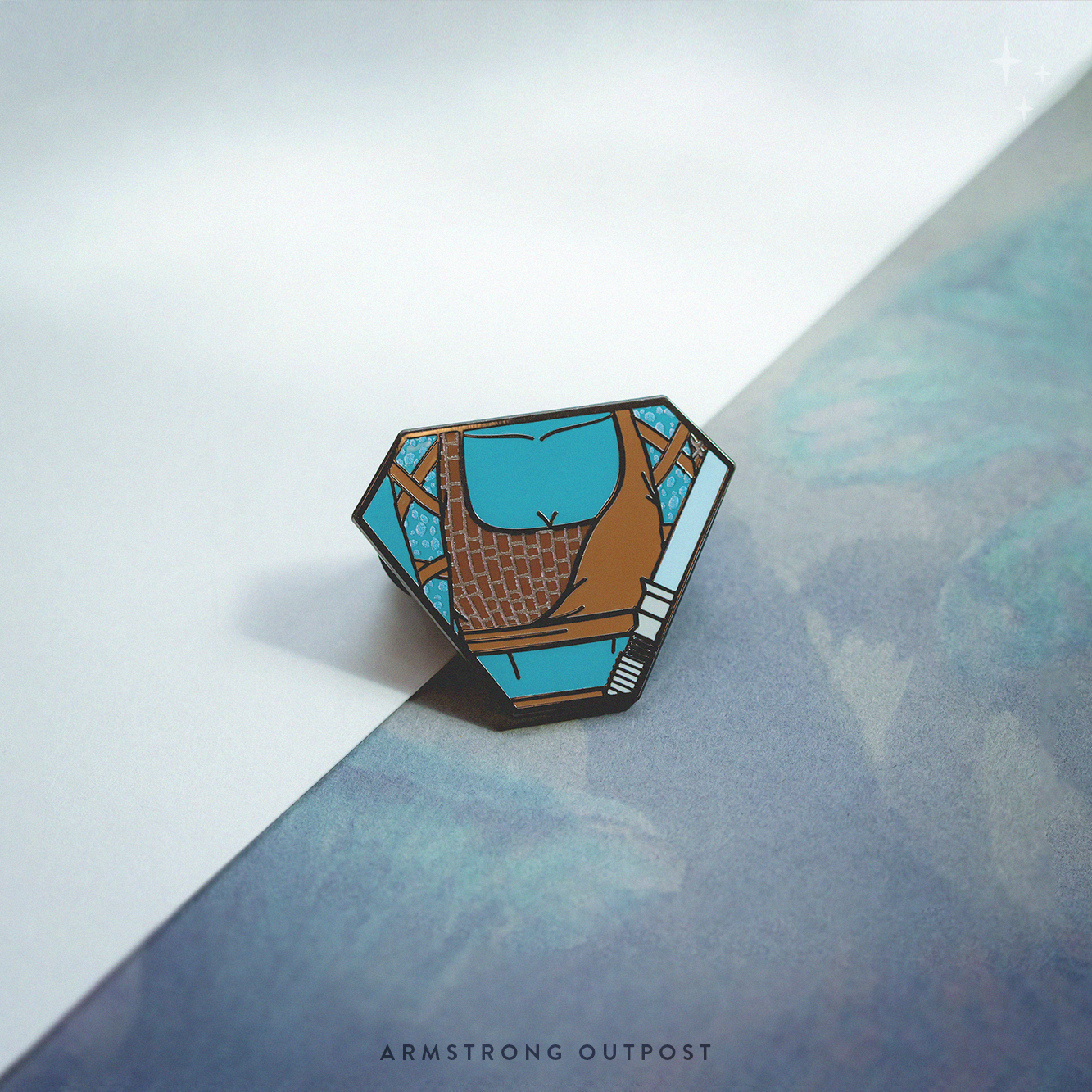 SALE! Azure Space Wizard Shield Series Pin – Armstrong Outpost